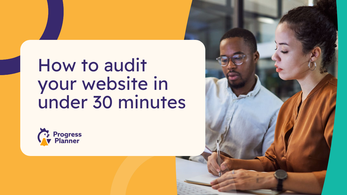 How to audit your website in under 30 minutes - Progress Planner